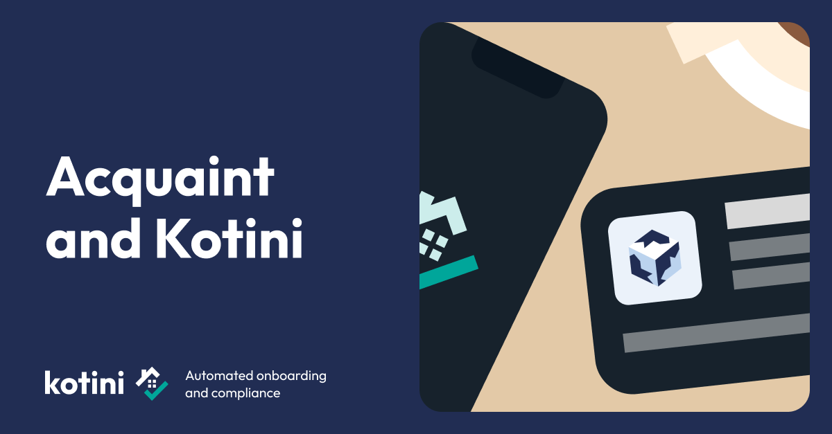 Acquaint integration | Kotini